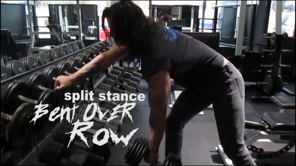 Split Stance Bent Over Row